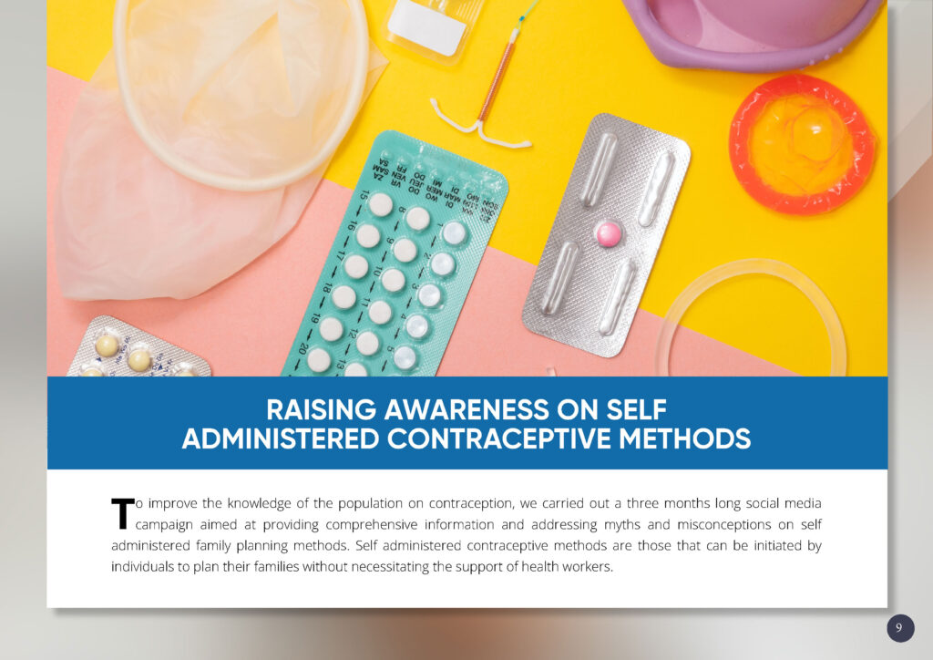 Raising Awareness on Self-Administered Contraceptive Methods